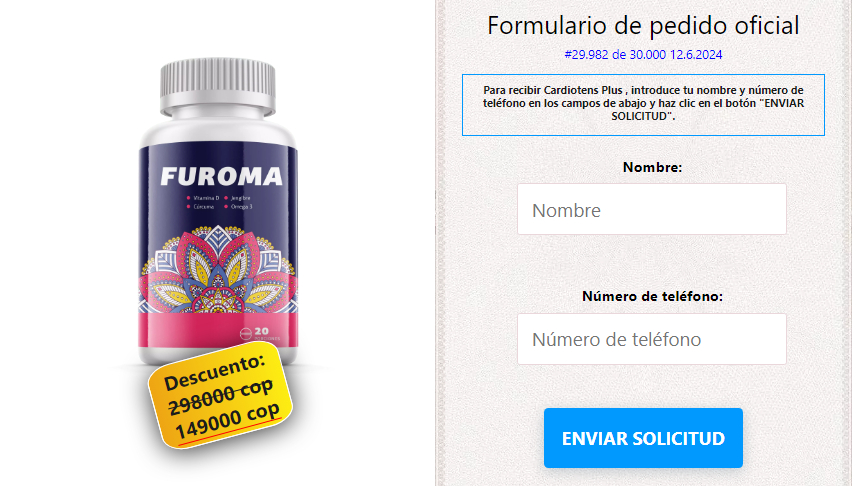 Furoma | Cápsula para la hipertensión (presión arterial) Colombia