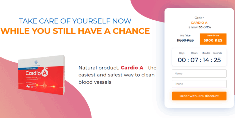 Cardio A Tablets Kenya: High blood pressure (hypertension)